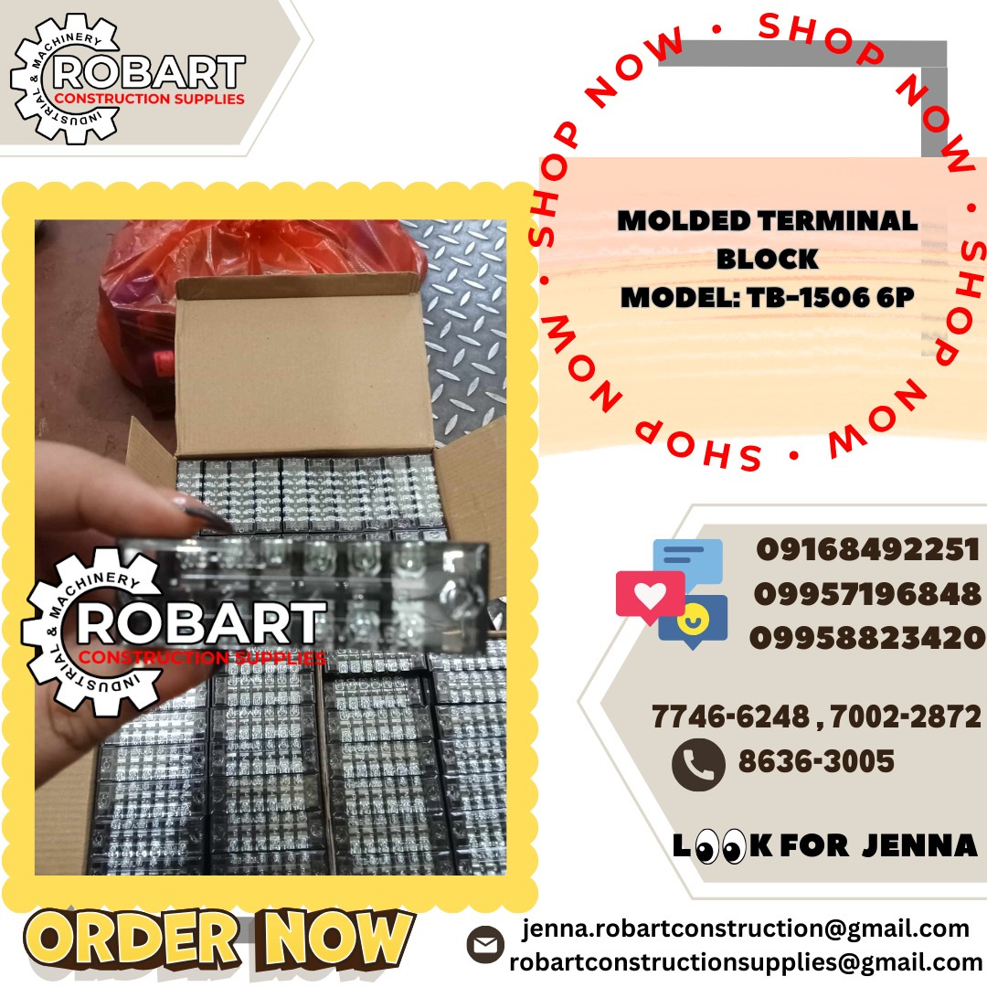 Molded Terminal Block Model: TB-1506 6p, Commercial & Industrial ... Molded Terminal Block Model: TB-1506 6p, Commercial & Industrial ...