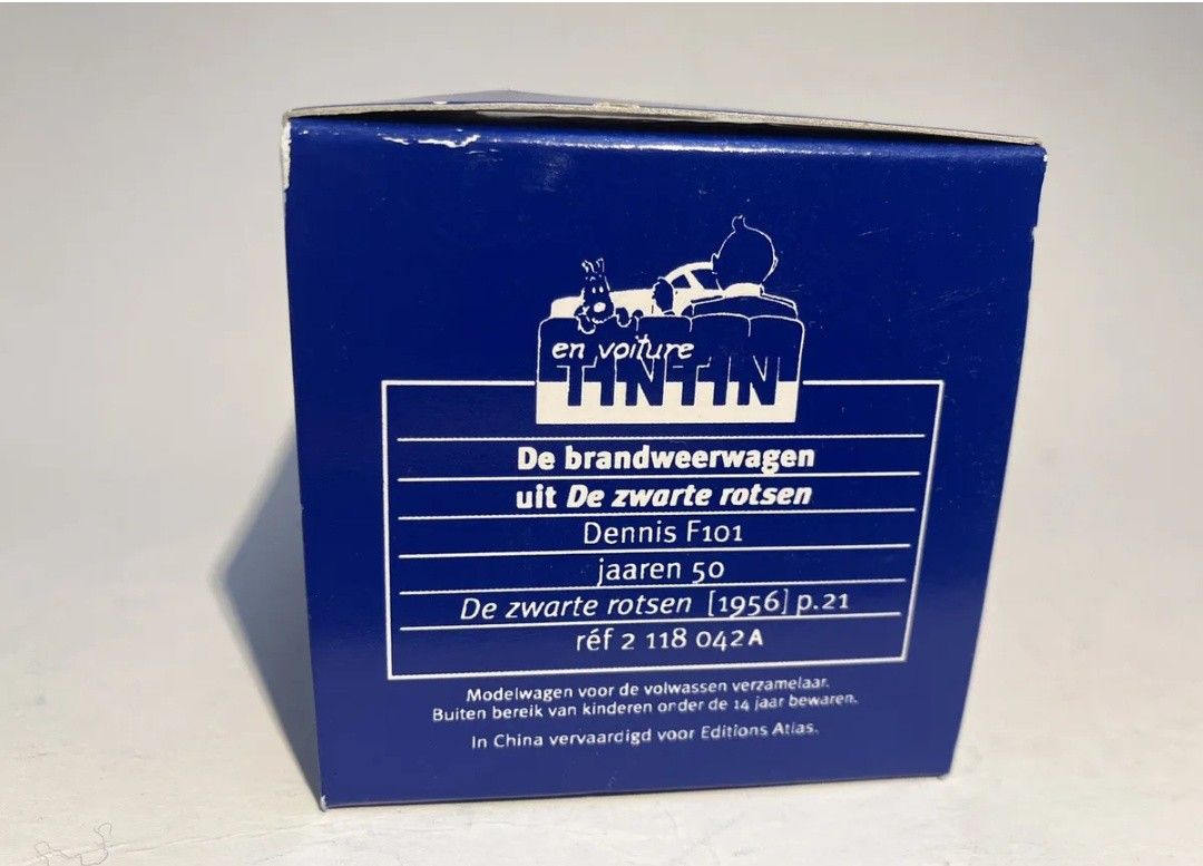 NEW ATLAS TINTIN CAR #42 Dennis Fire Engine 1/43 Model Voiture, Hobbies ...