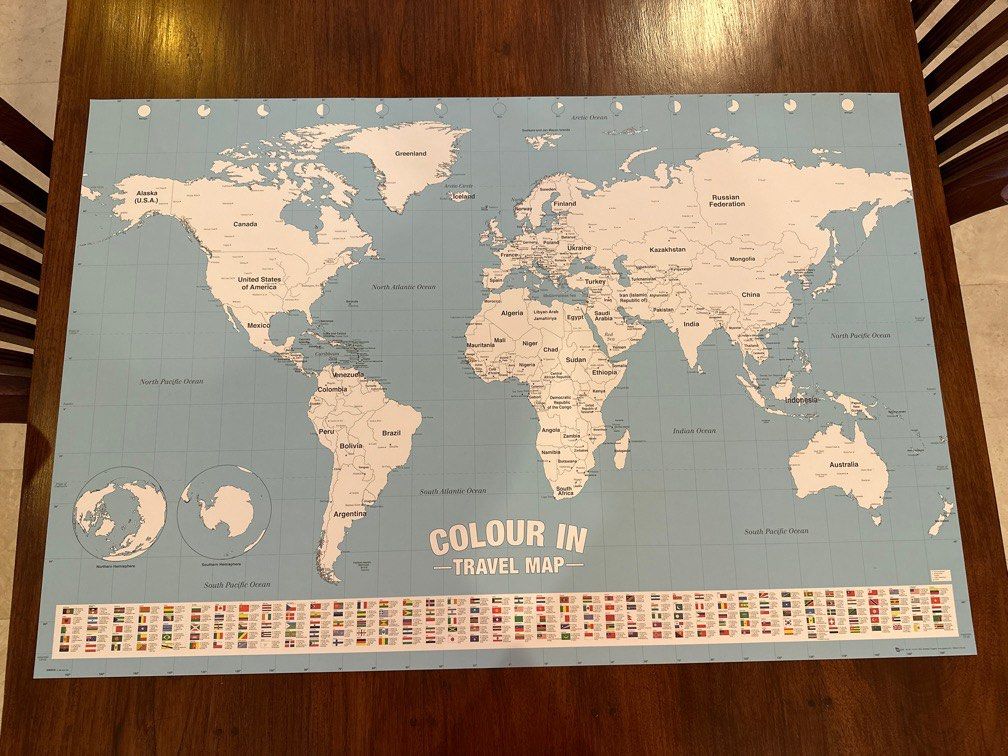 [NEW] World Map (Colour In) - Poster (61 x 91.5 cm) [LMP-01-GN0838 ...