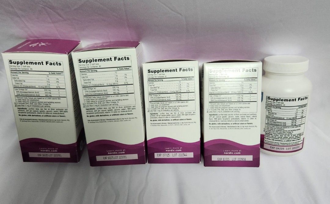 NORDIC Prenatal and Postnatal fish oil supplement, Health & Nutrition ...