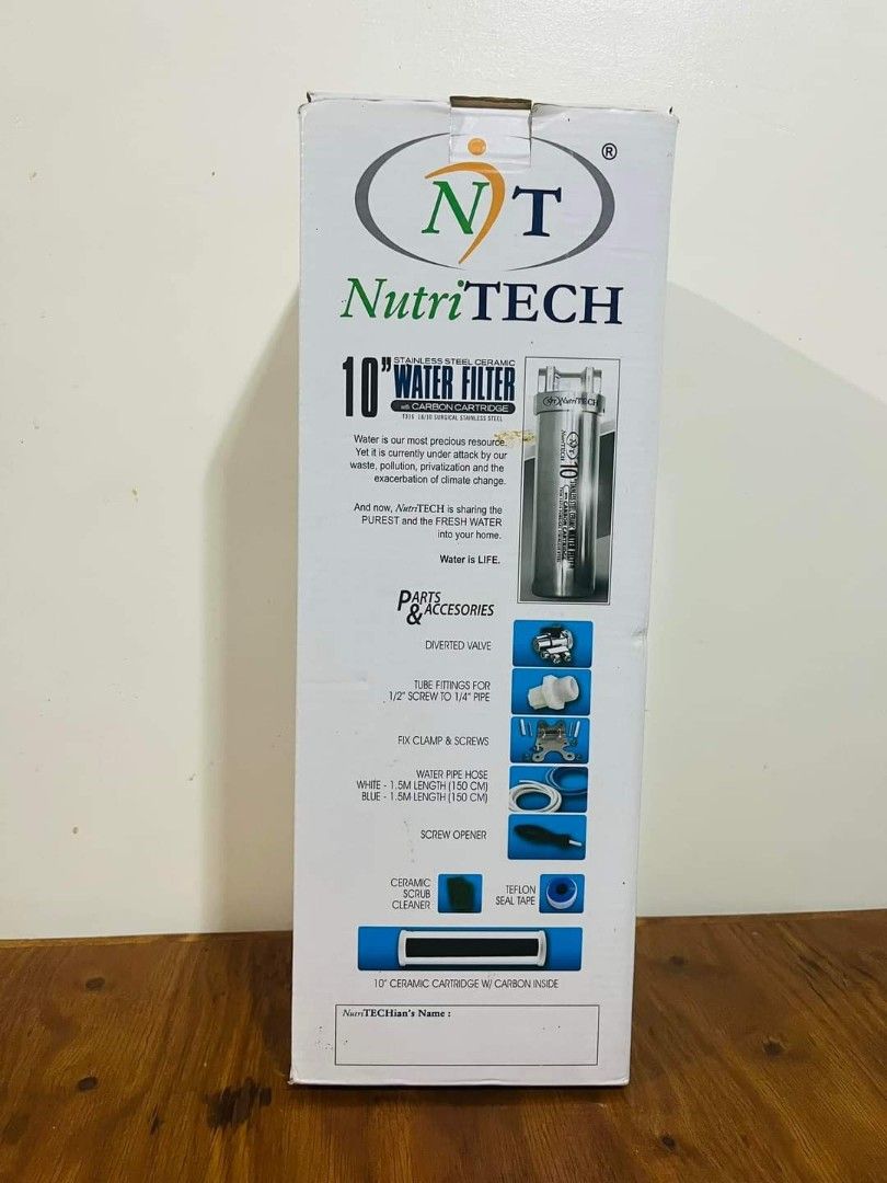 Nutritech water filtration system, Furniture & Home Living, Kitchenware ...