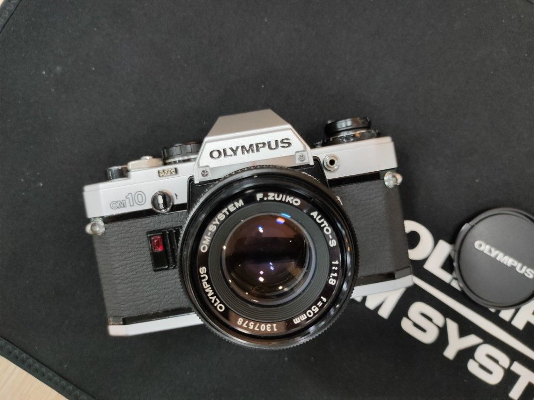 Olympus om-10 film camera, Photography, Cameras on Carousell
