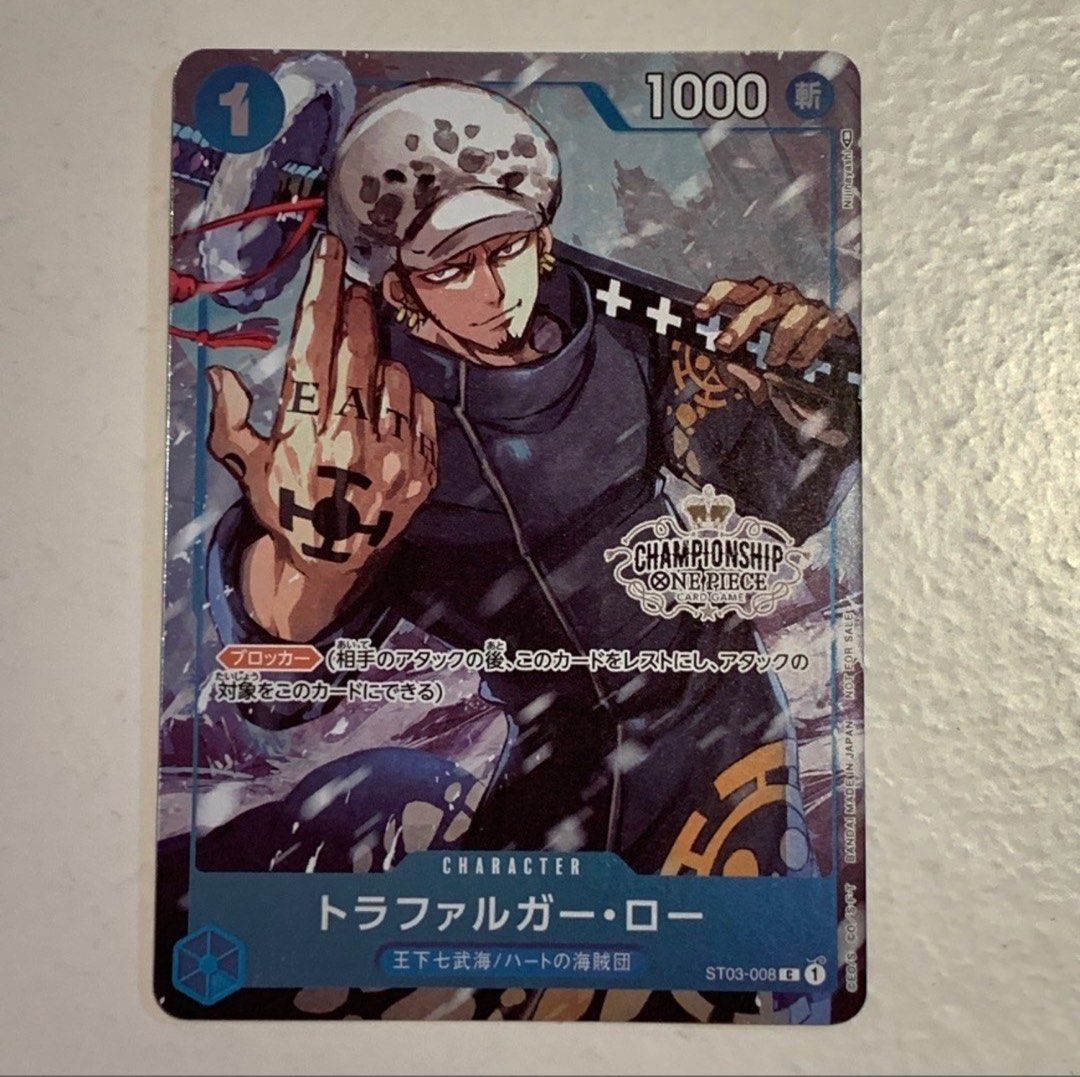 One piece card game tcg championship signature signed monkey d luffy ...