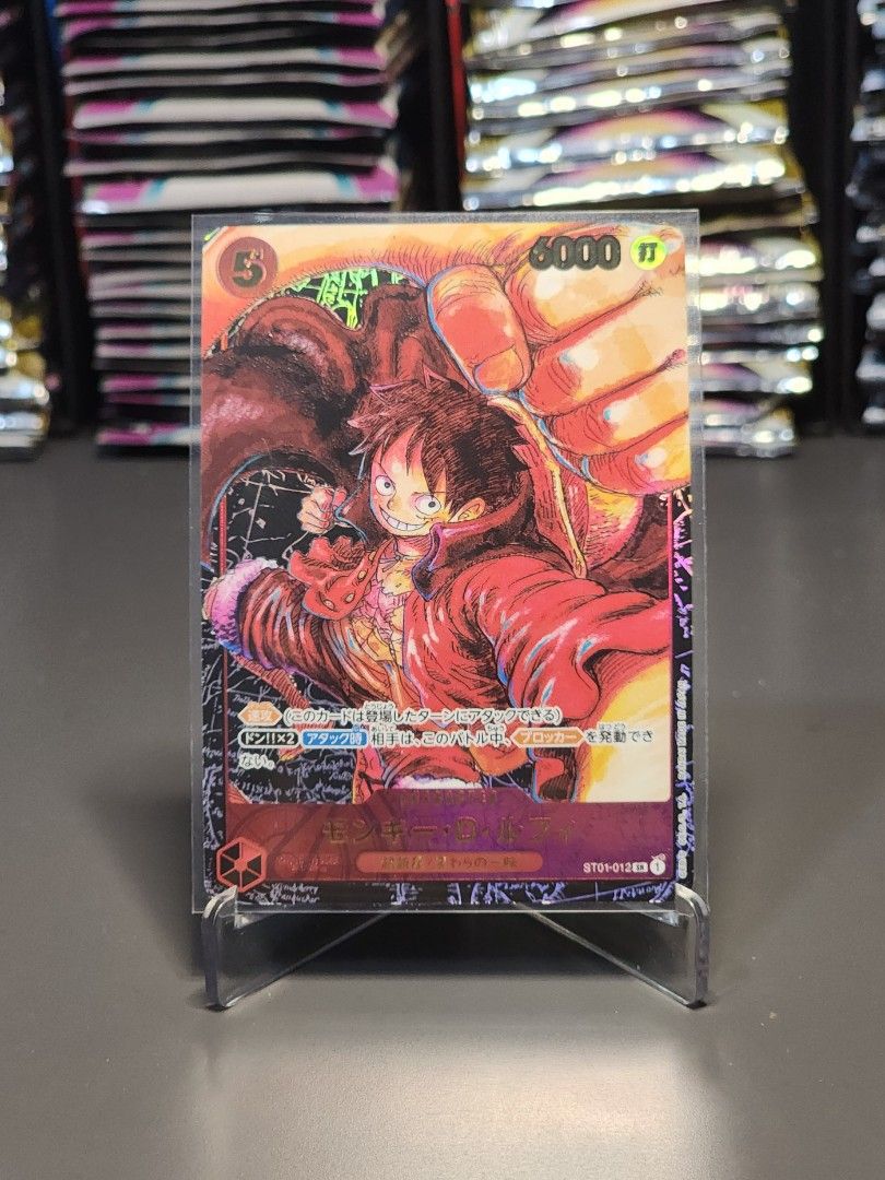 One Piece OP05 ST01-012 Monkey D. Luffy SR Parallel anniversary rare, Hobbies & Toys, Toys ...