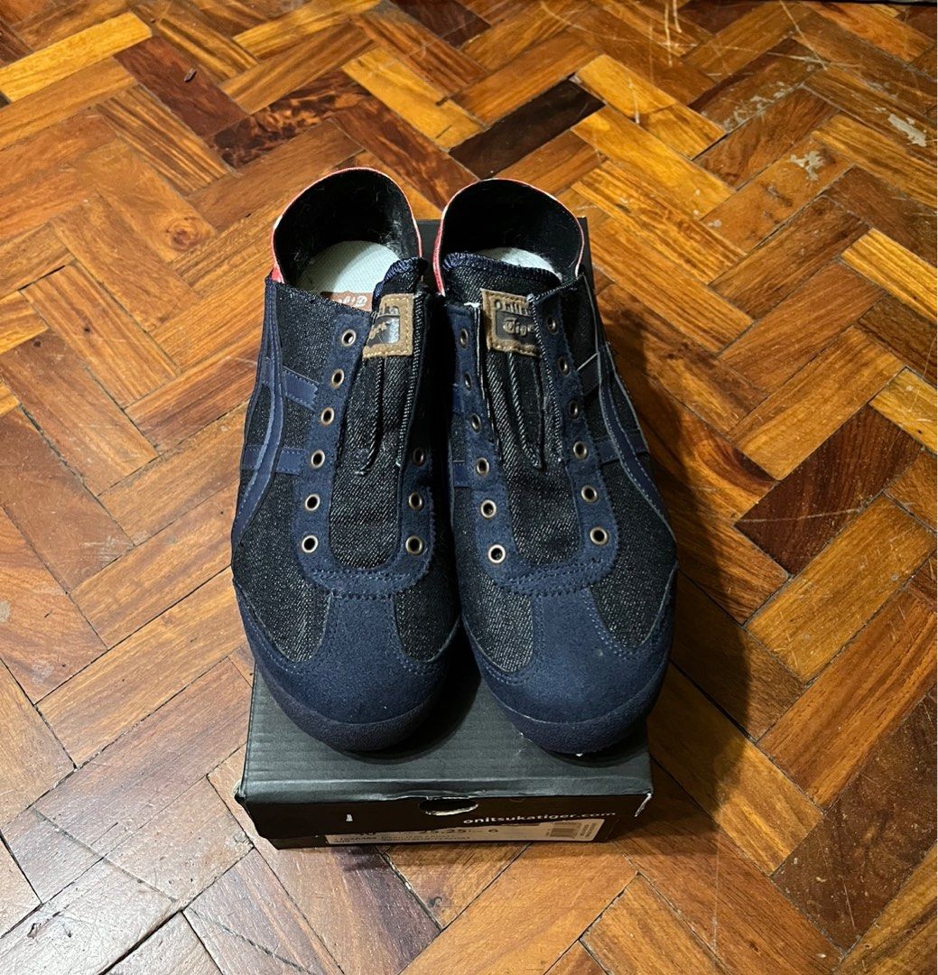 Onitsuka Tiger Denim Foldable Back, Women's Fashion, Footwear, Sneakers ...