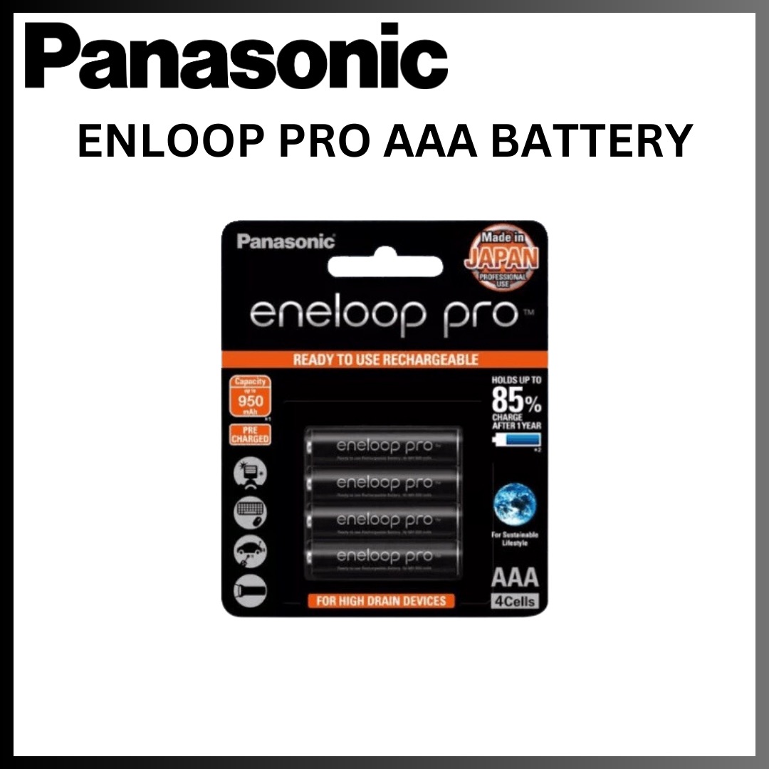 Panasonic Eneloop Pro AAA Rechargeable Battery, Photography ...