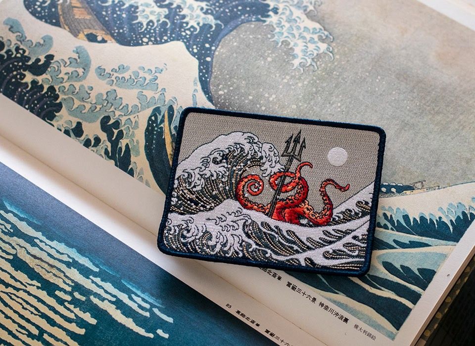 PDW Great Wave Kraken Morale Patch (RARE), Men's Fashion, Bags, Backpacks on Carousell