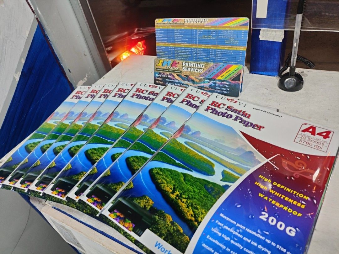 PHOTO PAPER RC SATIN CUYI A4, Computers & Tech, Printers, Scanners ...