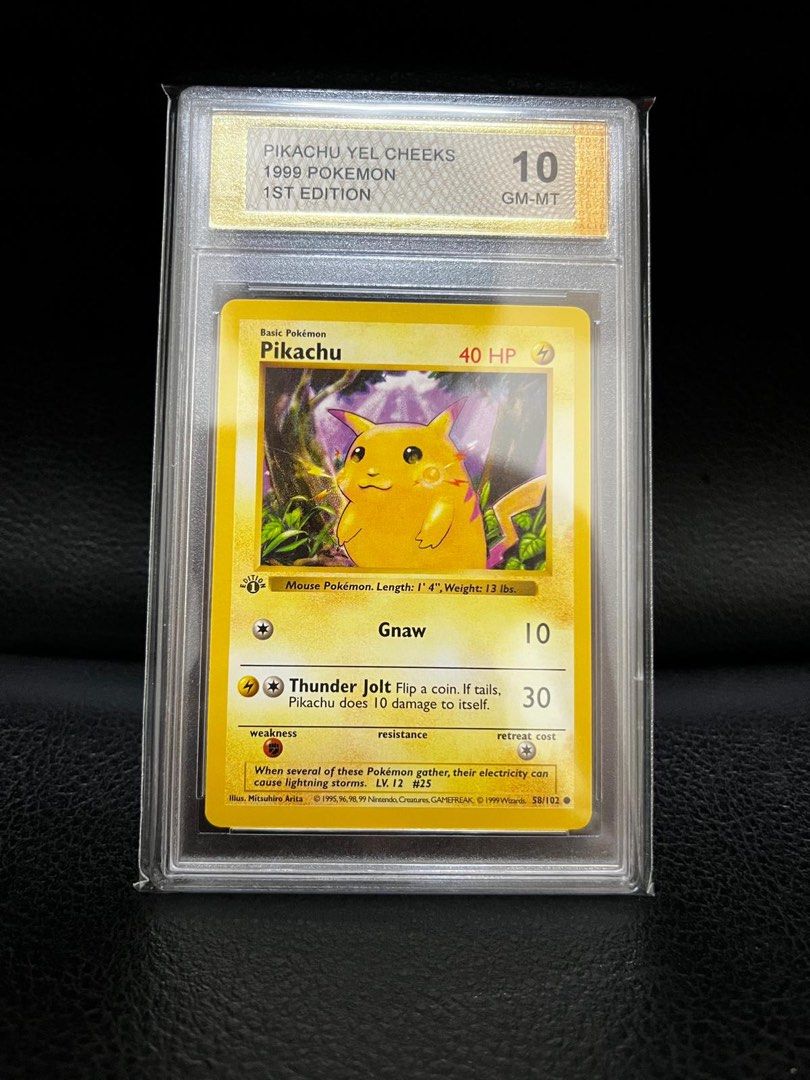 Pikachu (First Edition), Hobbies & Toys, Toys & Games on Carousell