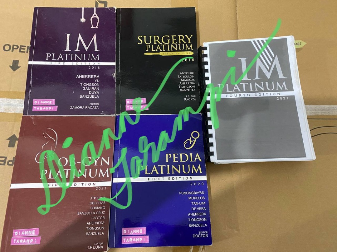 PLATINUM BOOK SERIES (IM SURG PEDIA OB PLAT), Hobbies & Toys, Books & Magazines, Textbooks on ...