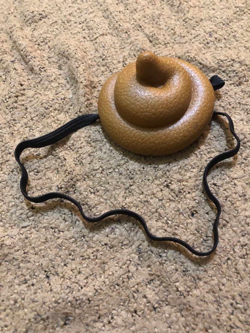 Poop head rubber head costume, Hobbies & Toys, Toys & Games on Carousell