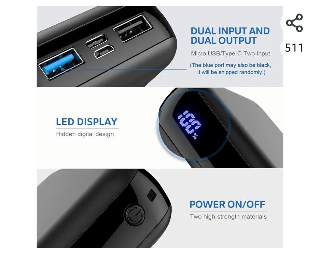 Power bank rpmax 28000, Mobile Phones & Gadgets, Mobile & Gadget ...