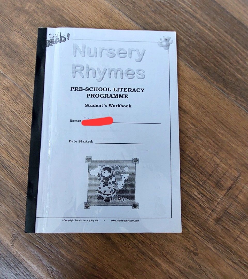 PRELOVED I CAN READ NURSERY RHYMES STUDENT'S WORKBOOK (HANYA BBRP ...