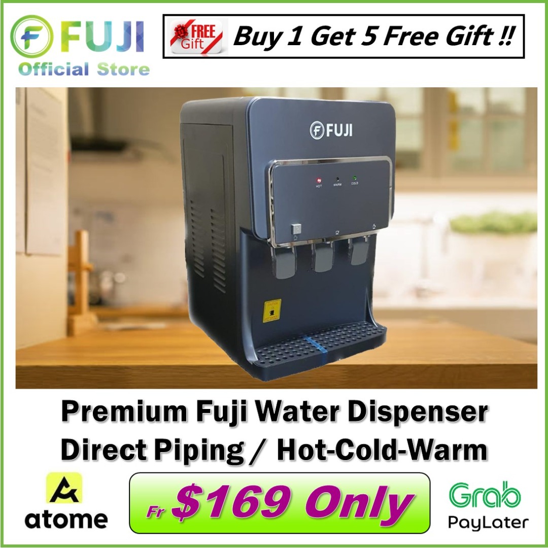 Premium Fuji Water Dispenser With Compressor Cooler & Direct Piping To ...