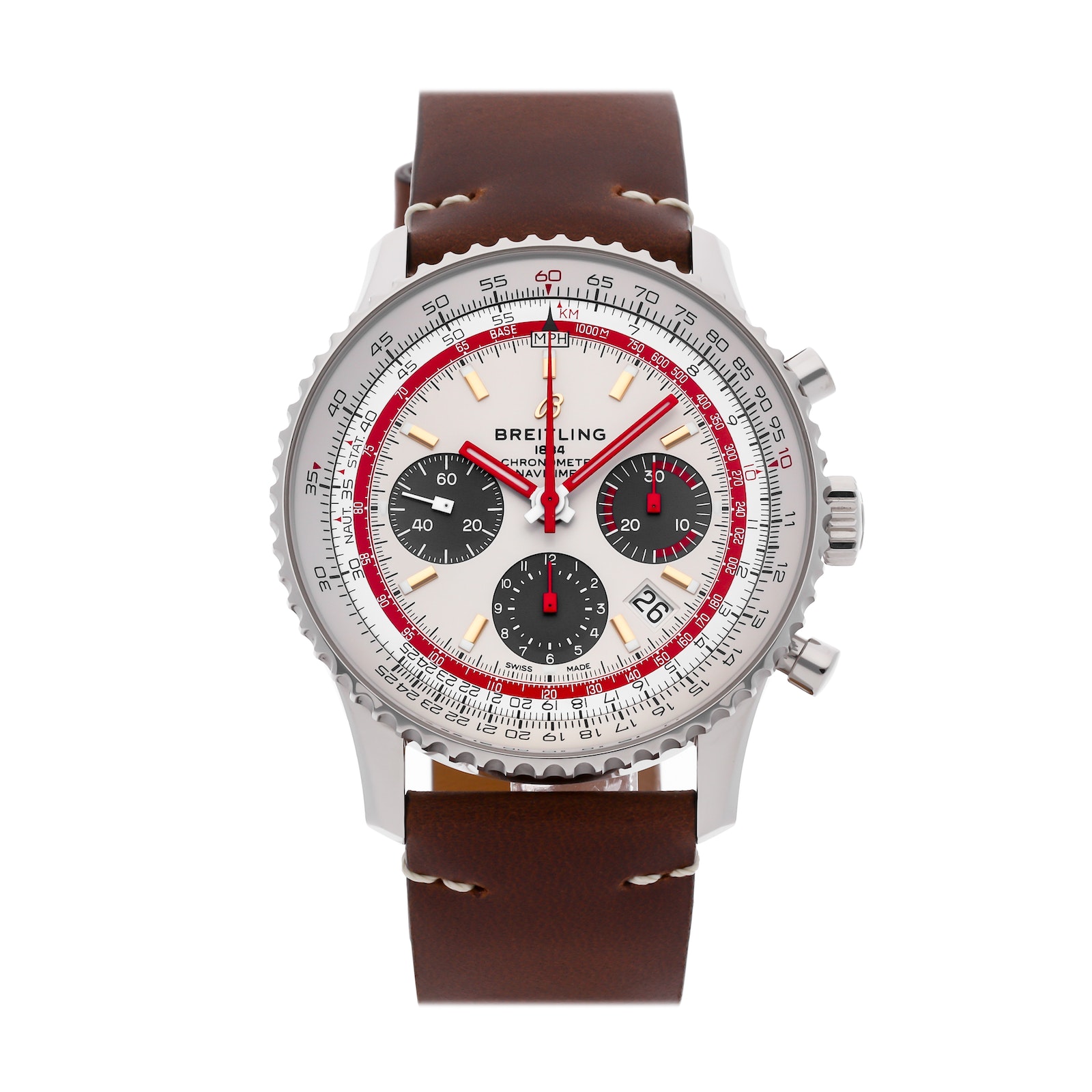 Pre-Owned Breitling Navitimer B01 Chronograph AB01219A1G1X1, Luxury ...