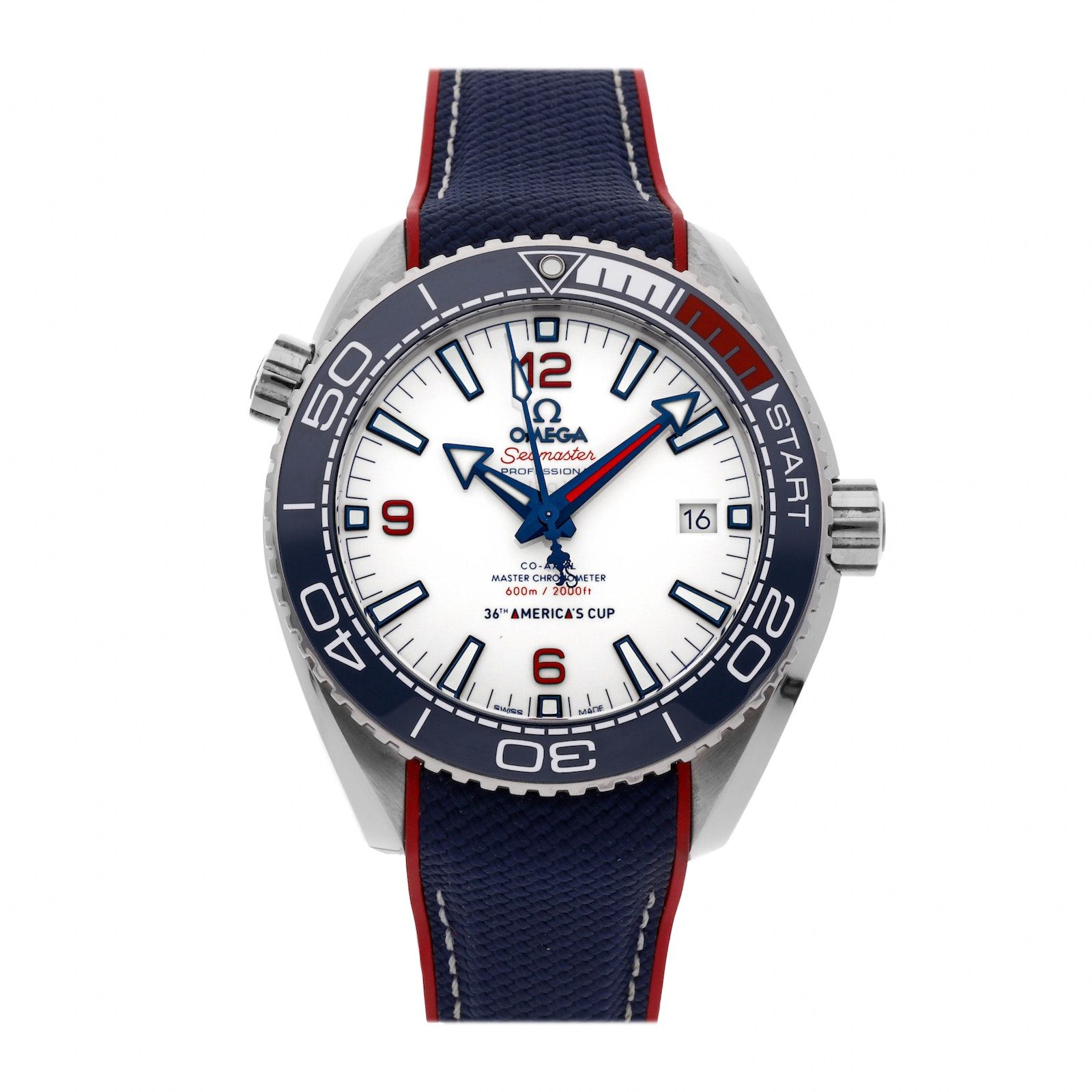 Pre-Owned Omega Seamaster Planet Ocean 600M Americas Cup Lim, Luxury ...