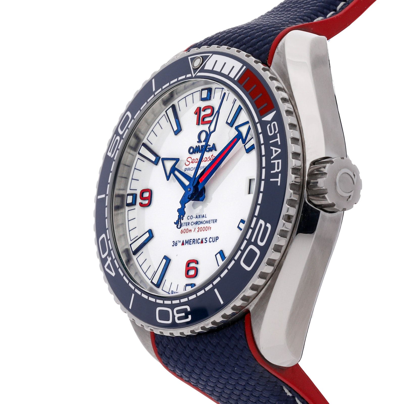 Pre-Owned Omega Seamaster Planet Ocean 600M Americas Cup Lim, Luxury ...