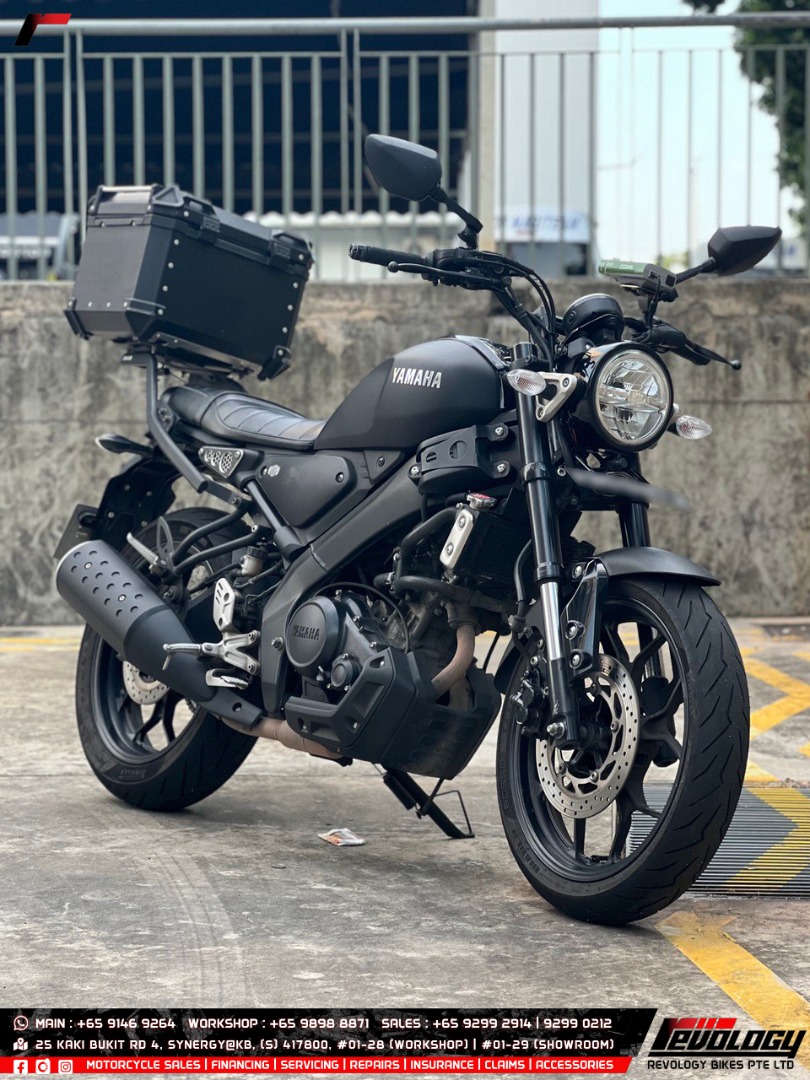 PRE-OWNED SPECIAL ! YAMAHA XSR155 WITH ALU TOP BOX ! YAMAHA XSR 155 ...