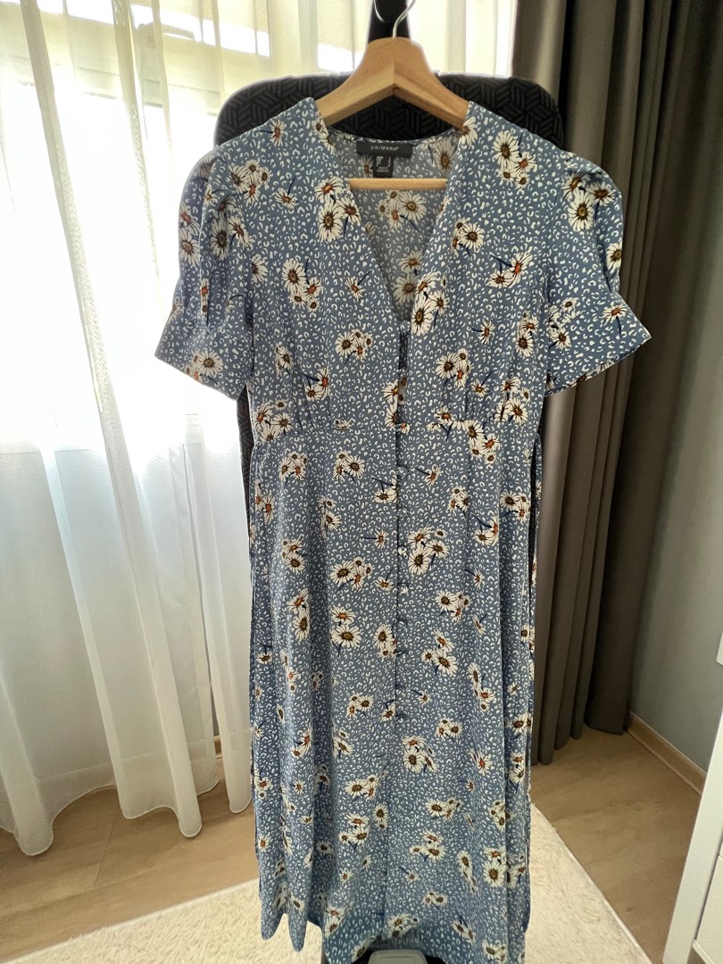 Primark Blue Floral Dress, Women's Fashion, Dresses & Sets, Dresses on ...