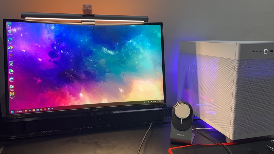 Prism+ X270 pro 27” WQHD 2k 1ms 144hz curved gaming monitor, Computers ...