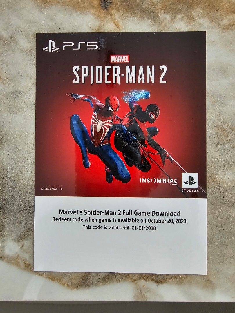 PS5 Spiderman 2 Digital Code, Video Gaming, Video Games, PlayStation on ...