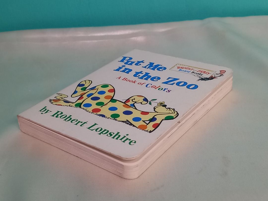 Put Me In The Zoo A Book Of Colors By Robert Lopshire Board Book ...