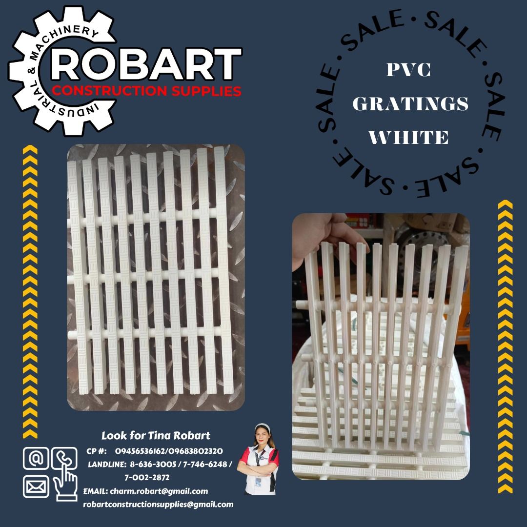PVC Gratings 12HD WHITE, Commercial & Industrial, Construction ...