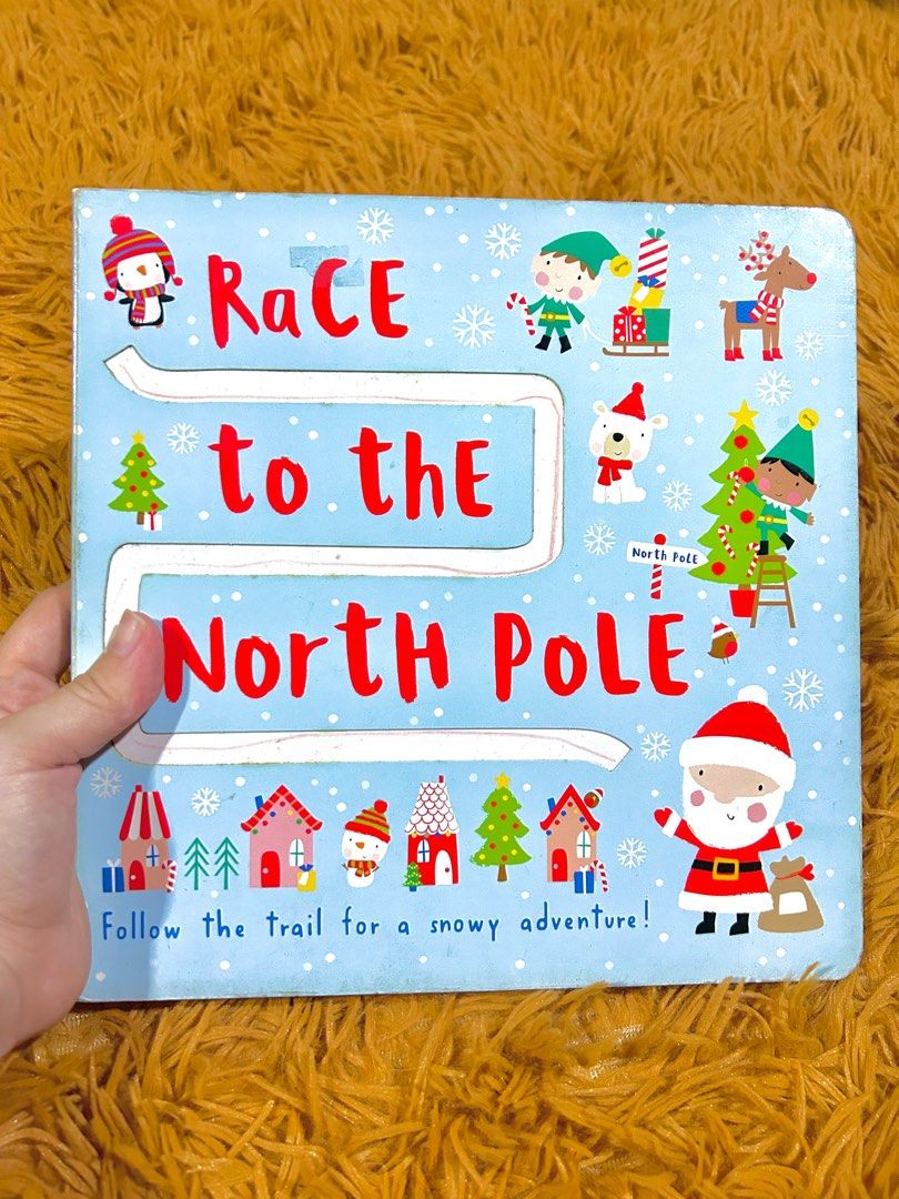 Race to the North Pole Board Book with Finger Trail Interactive ...