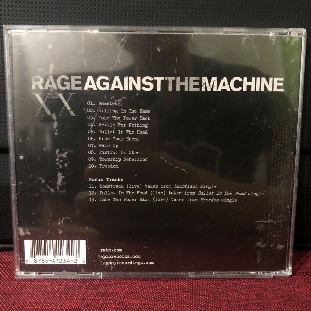 Rage Against The Machine - XX (20th Anniversary Special Edition) (RARE ...