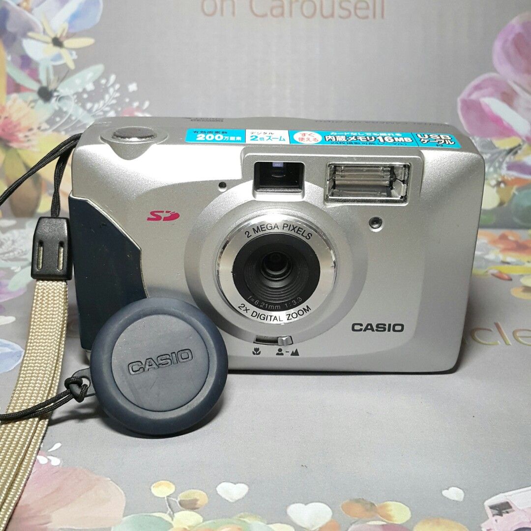 Rare Casio QV2100 Digicam Vintage Vibes, Photography, Cameras on Carousell