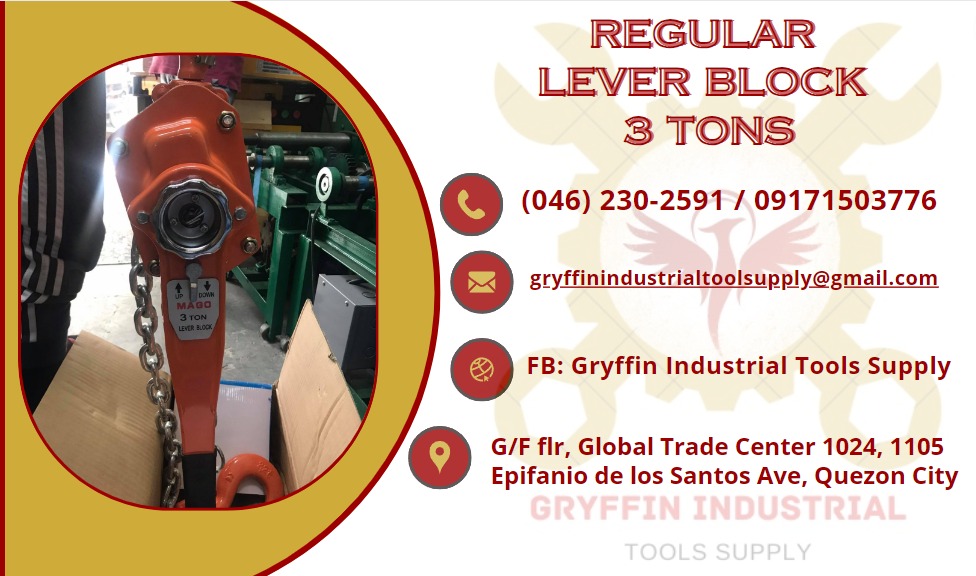 REGULAR LEVER BLOCK 3TONS, Commercial & Industrial, Construction Tools ...
