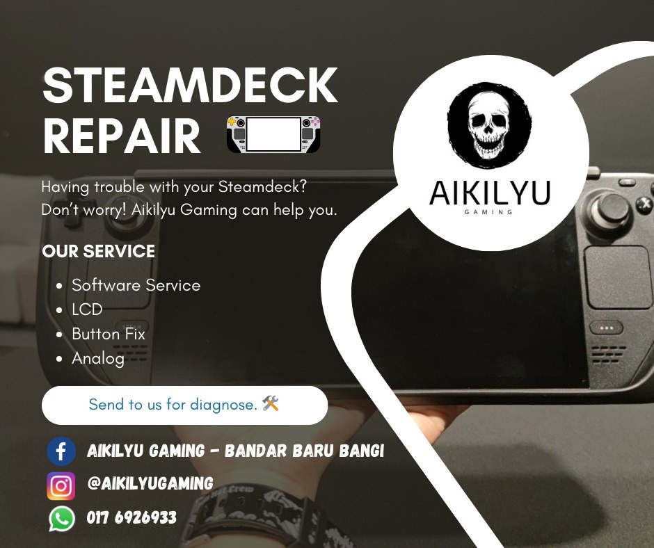 REPAIR STEAMDECK @ AIKILYU, Video Gaming, Video Game Consoles, Others ...