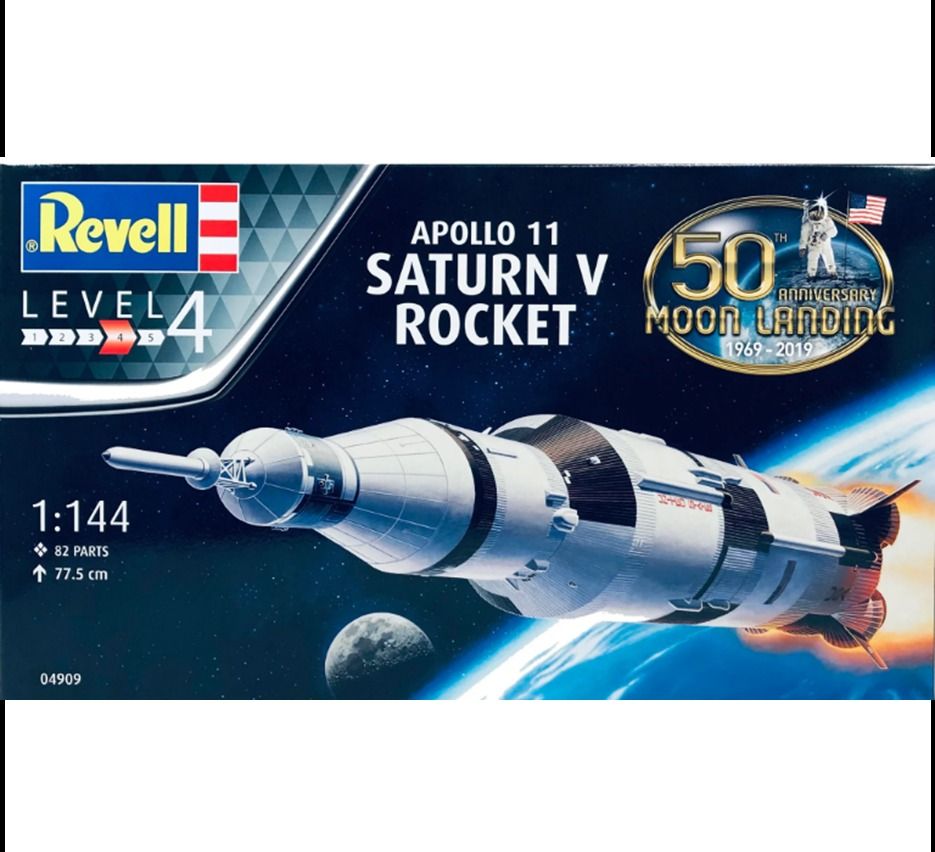 Revell 1/144 APOLLO 11 SATURN V Rocket 50th Anniversary model kit, Hobbies & Toys, Toys & Games ...