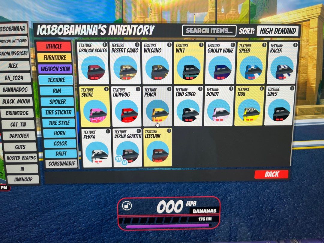 Roblox jailbreak inv, 電子遊戲, 遊戲機配件, 遊戲週邊商品 - Carousell