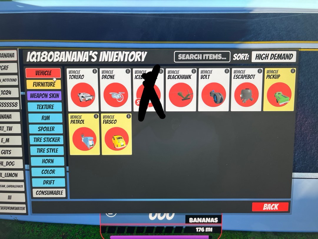 Roblox jailbreak inv, 電子遊戲, 遊戲機配件, 遊戲週邊商品 - Carousell