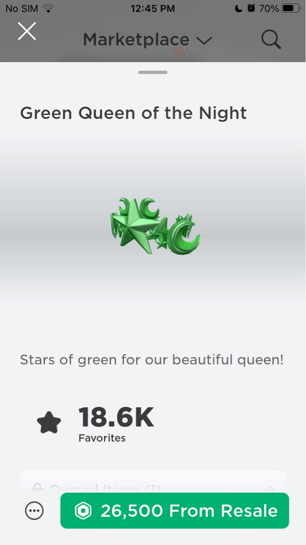 Roblox Limited Green Queen Of The Knight, Video Gaming, Gaming ...