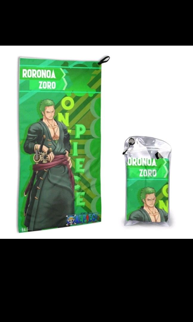 Roronoa Zoro Towel 40cm by 80cm, Babies & Kids, Bathing & Changing ...
