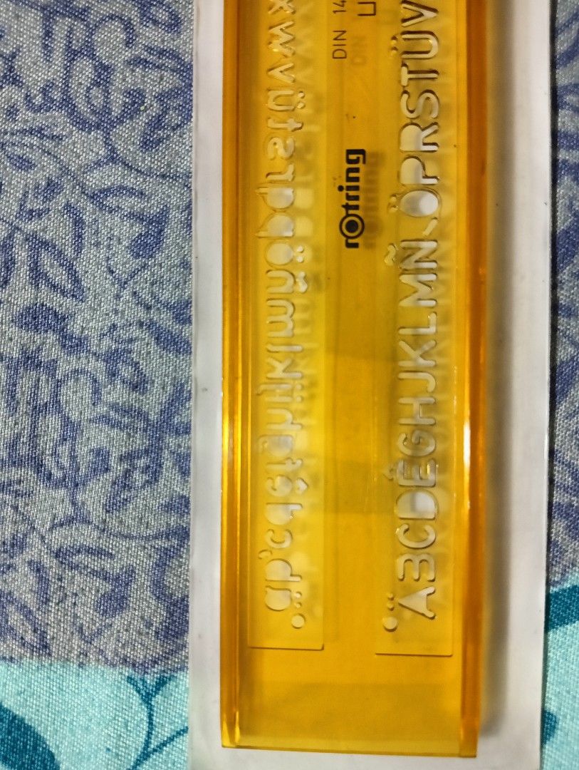 Rotring DIN 1451 , 5 mm - Lettering Stencil, Hobbies & Toys, Stationary ...