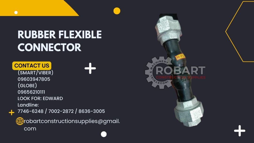 RUBBER FLEXIBLE CONNECTOR, Commercial & Industrial, Construction ...