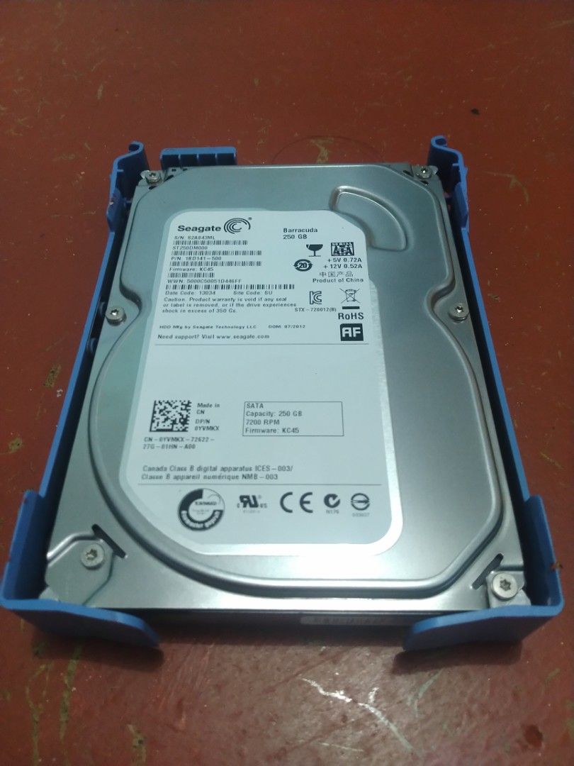 Seagate Barracuda 250GB SATA HDD for PC, Computers & Tech, Parts ...