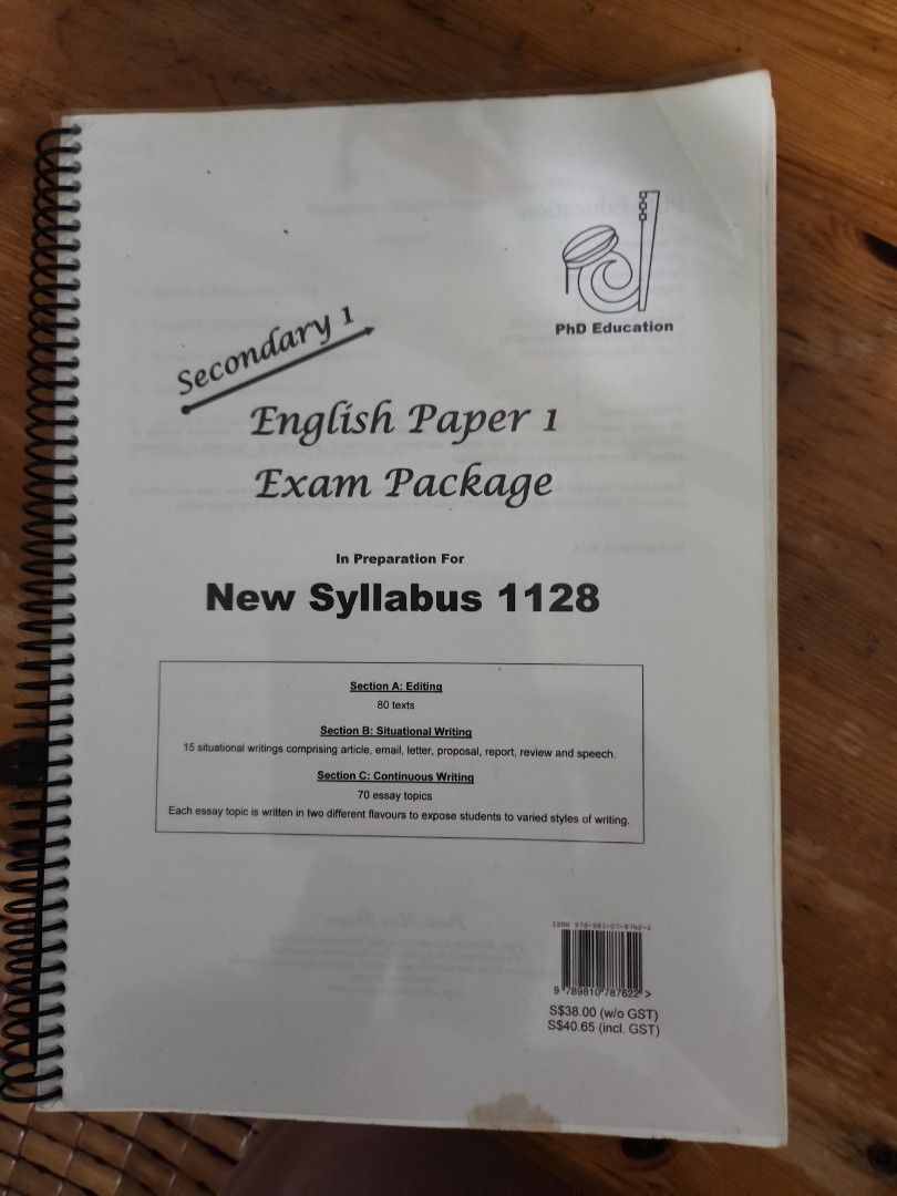 Sec 1 English PHD Assessment Book, Hobbies & Toys, Books & Magazines ...