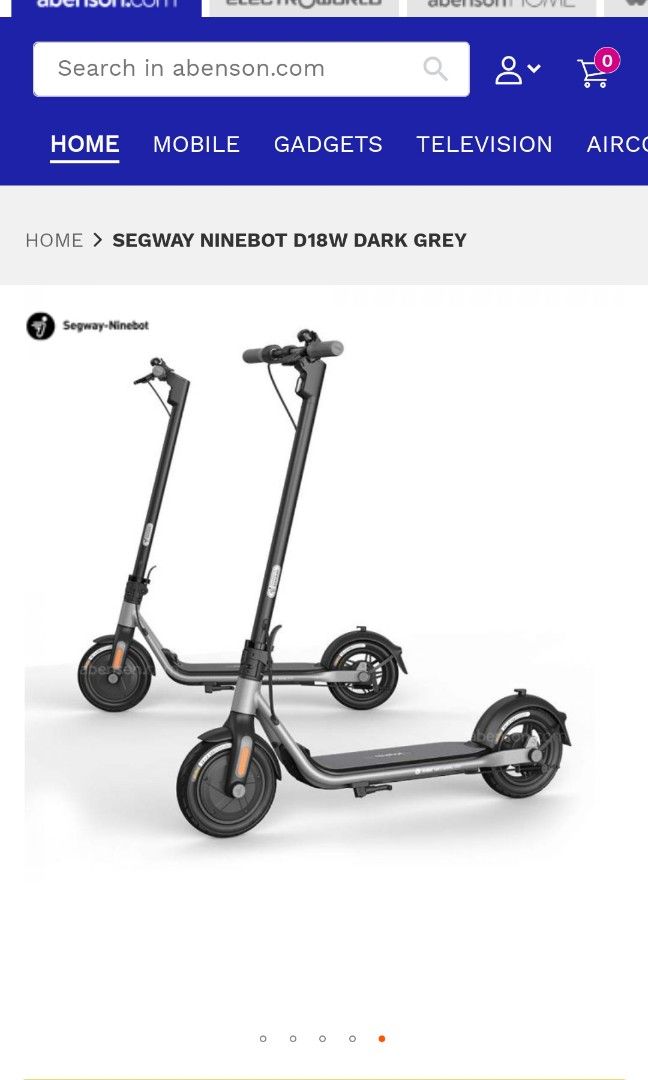 SEGWAY Ninebot KickScooter D18W, Sports Equipment, Sports & Games ...