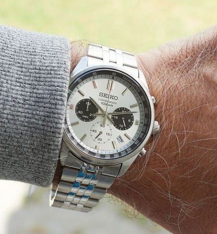 Seiko Chronograph SSB425P1 Quartz Stainless Steel Silver Dial Analog ...