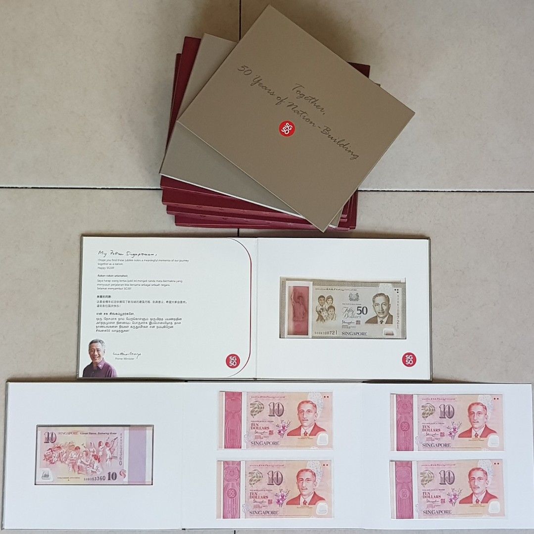 SG50 Commemorative Notes, Hobbies & Toys, Memorabilia & Collectibles ...