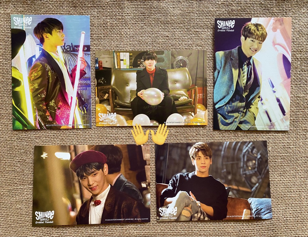 SHINee FIVE Tour Postcards, Hobbies & Toys, Memorabilia & Collectibles, K-Wave on Carousell