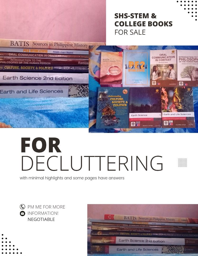 SHS-STEM AND COLLEGE BOOKS FOR SALE!, Hobbies & Toys, Books & Magazines ...