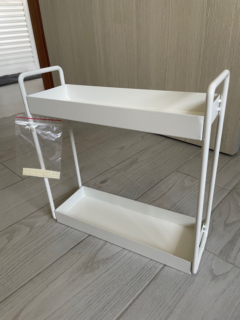 Soft white metal organizer rack, Furniture & Home Living, Home ...