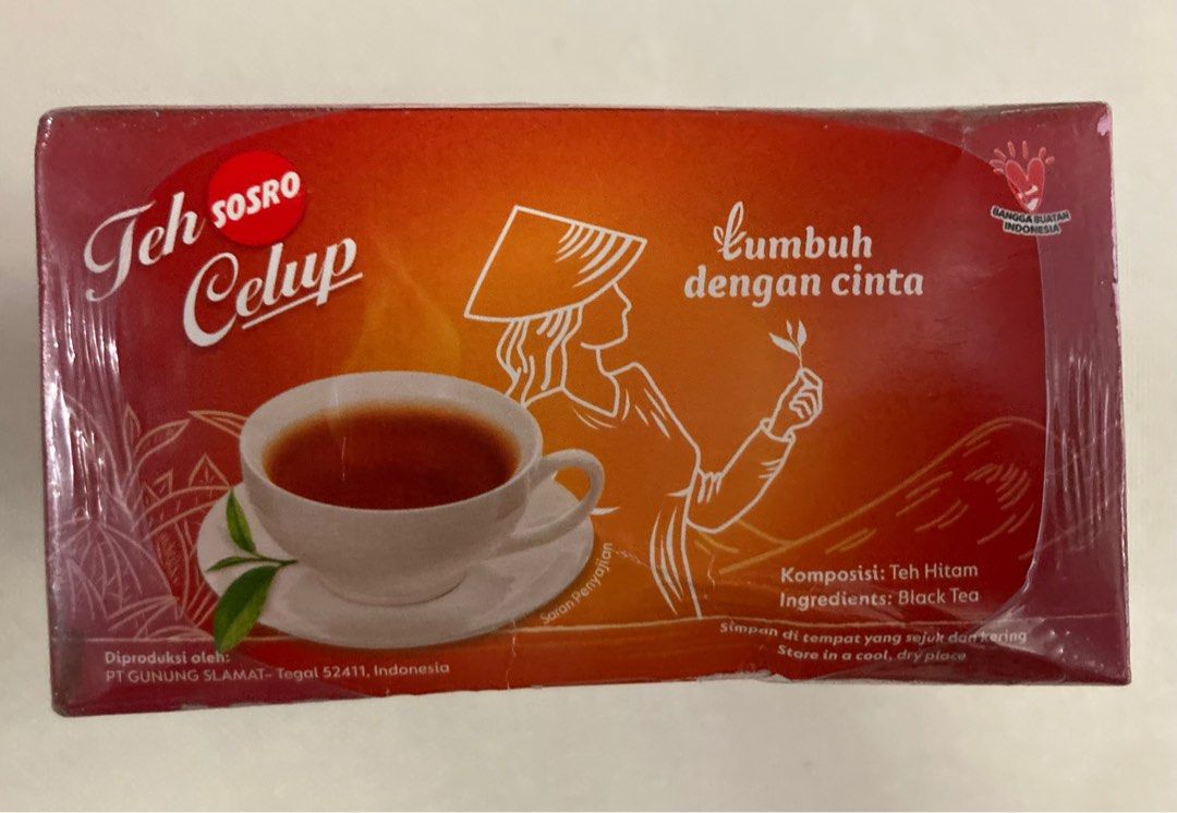 Soroso Teh Celup - Indonesian black tea (50 packets), Food & Drinks ...