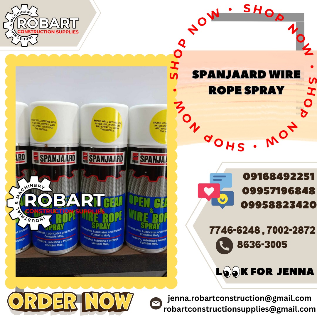 spanjaard wire rope spray 5 pcs, Commercial & Industrial, Construction ...