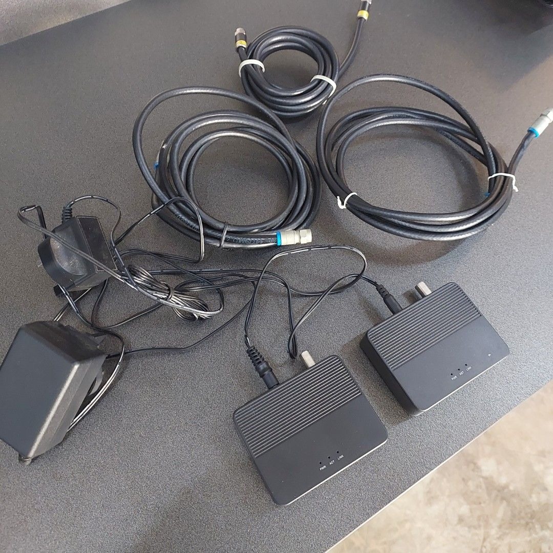 Ethernet Over Coax Converter (EOCC) 1 Pair Starhub Remote Control ...